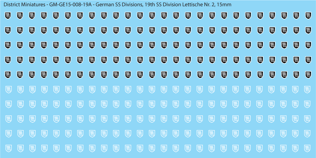 WW2 German SS Divisions, 15mm Decals – District Miniatures