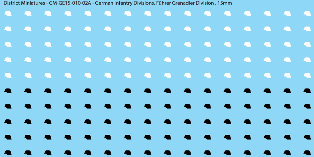 WW2 German Wehrmacht Infantry Divisions, 15mm Decals – District Miniatures