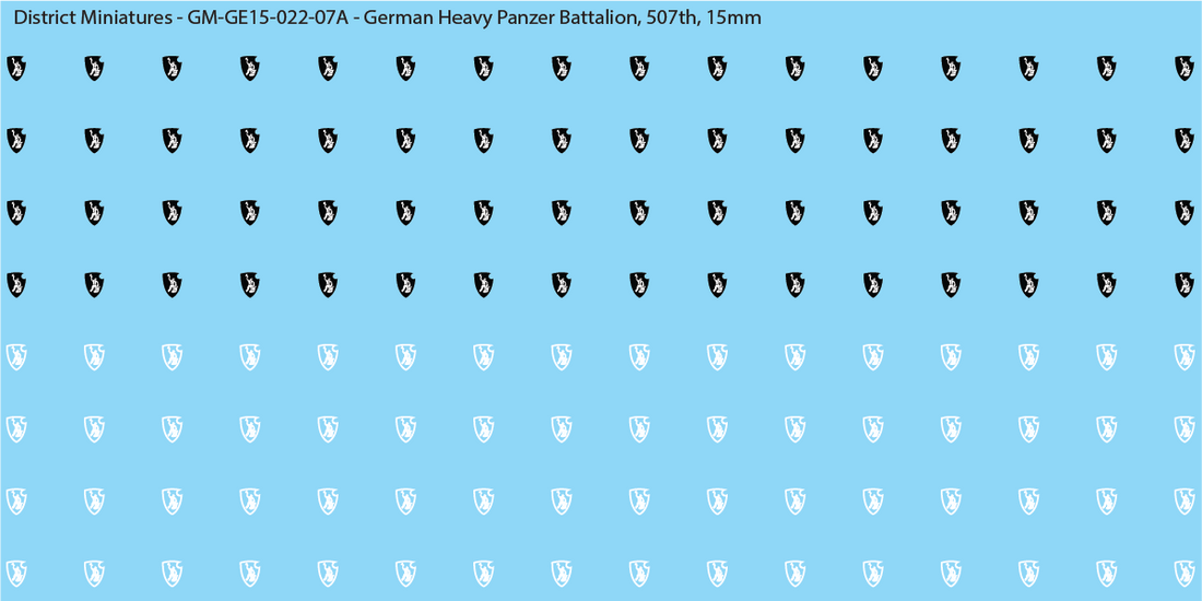 WW2 German - Heavy Panzer Battalions (Multiple Options), 15mm Decals ...