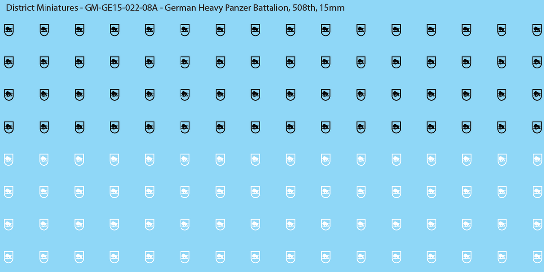 WW2 German - Heavy Panzer Battalions (Multiple Options), 15mm Decals ...