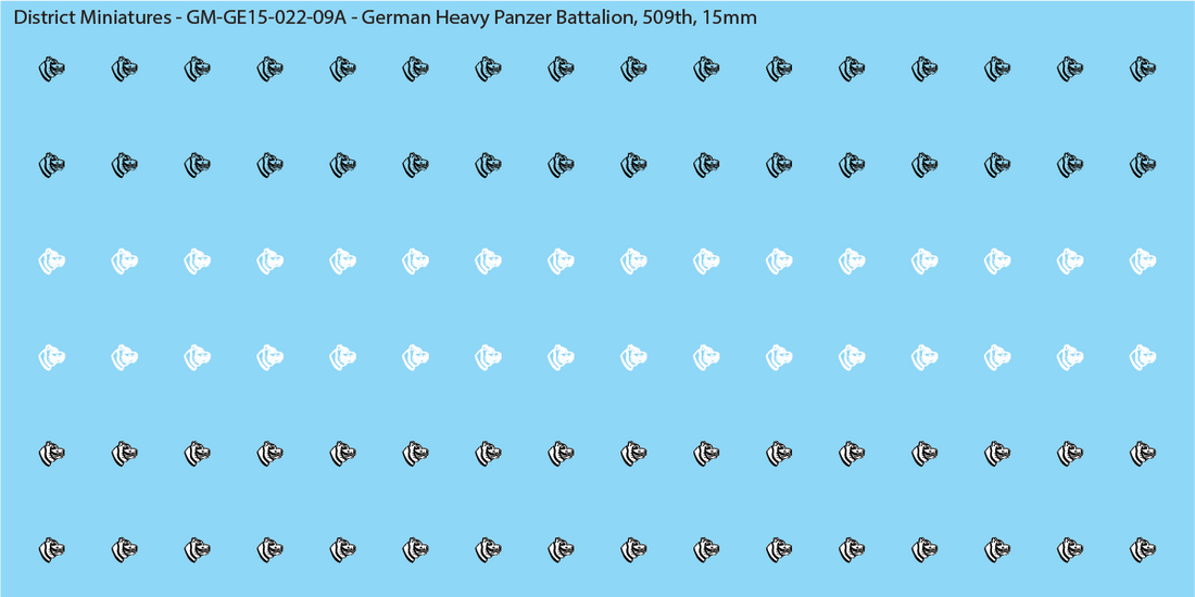 WW2 German - Heavy Panzer Battalions (Multiple Options), 15mm Decals ...