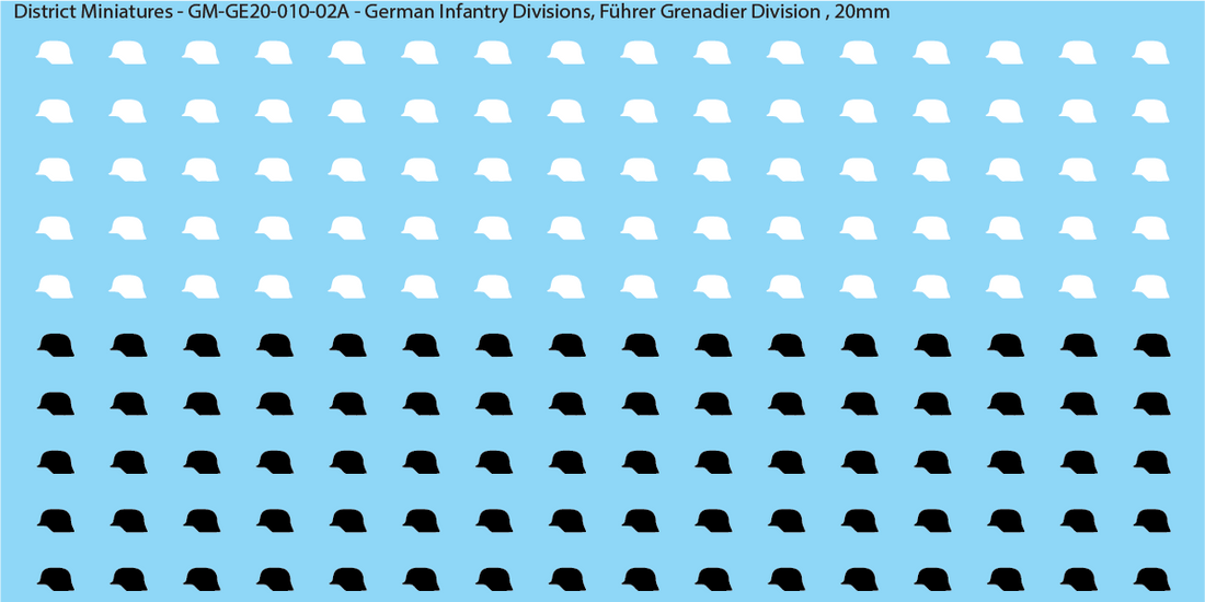 WW2 German Wehrmacht Infantry Divisions, 20mm Decals – District Miniatures