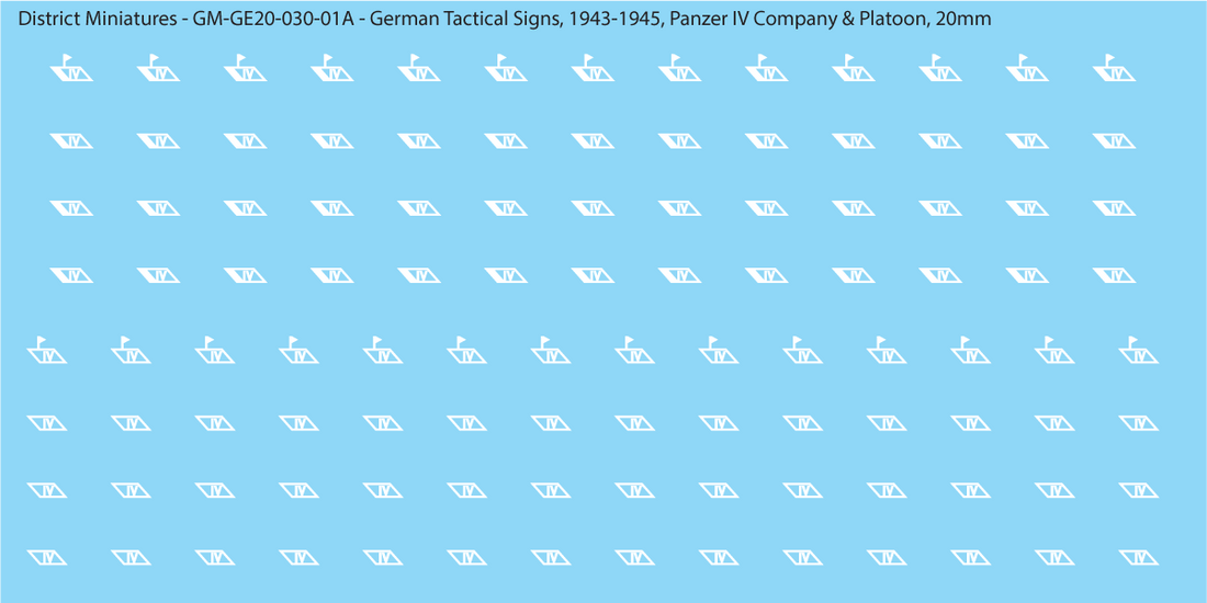 WW2 German - German Tactical Signs, 1943-1945 (Multiple Options), 20mm ...