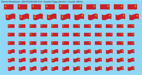 Russian Flags, 28mm – District Miniatures
