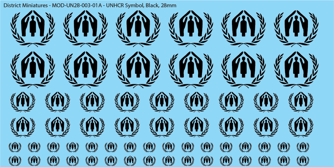 United Nations UNHCR Symbol, 28mm – District Miniatures