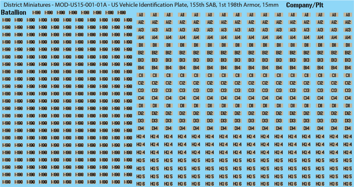 Modern US Vehicle Identification Plates, Mississippi Army National Gua ...