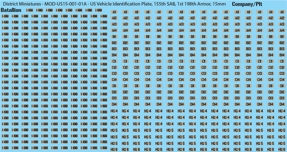 Modern US Vehicle Identification Plates, Mississippi Army National Gua ...