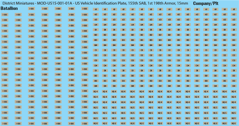 Modern US Vehicle Identification Plates, Mississippi Army National Gua ...